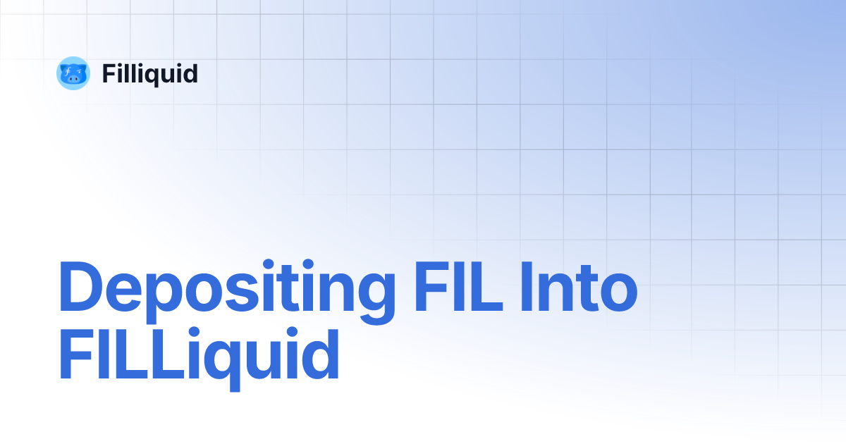 Depositing FIL Into FILLiquid | Filliquid